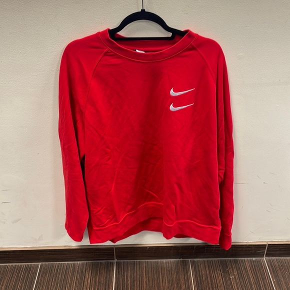 Nike | Sweaters | Nike Crew Neck Sweatshirt With Double Nike Swoosh ...